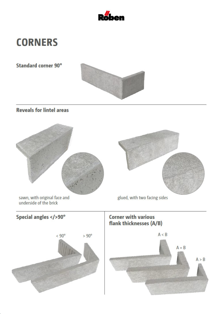 Corner Types – Röben Bricks